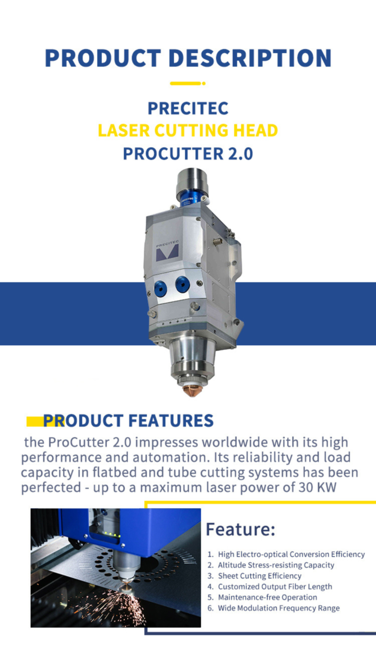 Precitec Procutter 2.0 LPTM05-3479EQ+ Fiber Laser Cutting Head PQ0595 ...